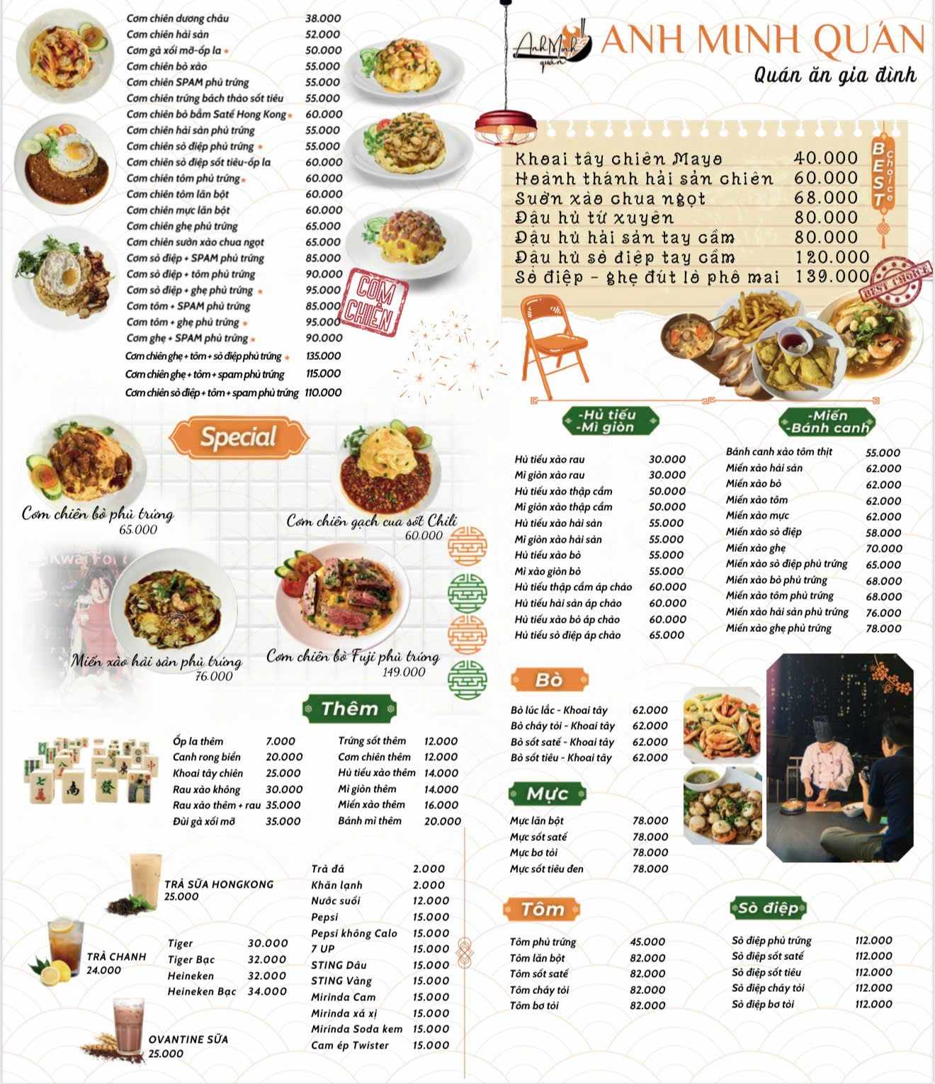 Review menu Anh Minh Quán – Quán ăn gia đình đa dạng món ngon, giá hợp ...